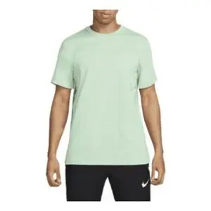 Nike Dri-fit Logo Solid Color Training Sports Short Sleeve Malachite Green T-shirt - Multi-color