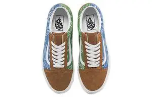 VANS Old Skool Peace Paisley Low Top Sneakers - Blue/green