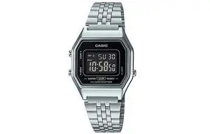 Casio Digital Watch With Stainless Steel Strap