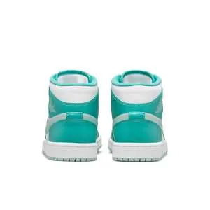 JORDAN 1 Mid Sneakers - Green/white