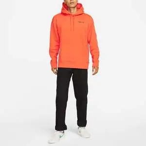Nike Solid Color Logo Pullover Hooded Long Sleeve