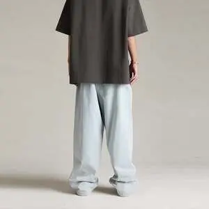 Fear Of God Relaxed Fit Light Wash Denim Pants