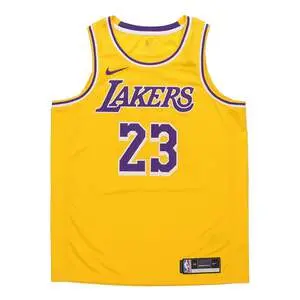 Nike Los Angeles Lakers Lebron James Icon Edition Swingman Jersey - Yellow