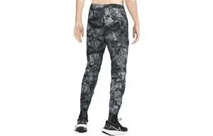 Nike Packable Full Print Logo Plaid Casual Bundle Feet Sports Pants/trousers/joggers Black - Multi-color