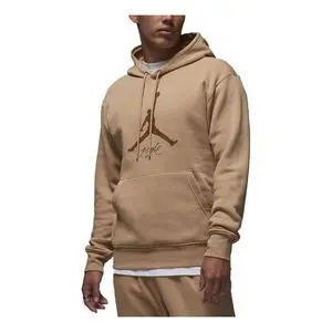 JORDAN Fleece Hoodie - Hemp/light British Tan