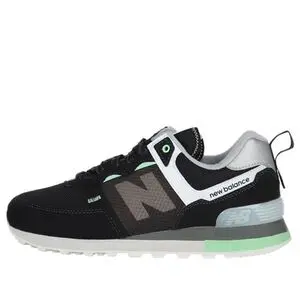 NEW BALANCE 574 Athletic Sneakers - Black/green