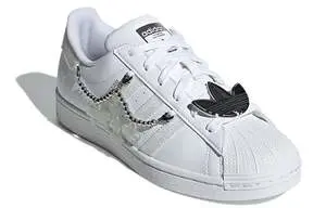 Adidas Originals Superstar With Embellished Detailing - White/grey