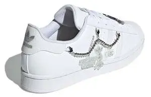 Adidas Originals Superstar With Embellished Detailing - White/grey