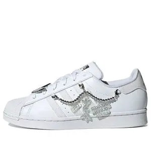 Adidas Originals Superstar For White/silver/grey - White/grey