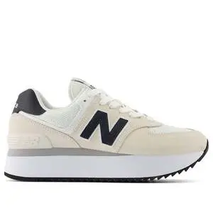 NEW BALANCE 574 Plus Platform Sneakers - Linen/sea Salt/phantom