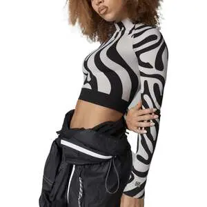 Adidas By Stella Mccartney Seamless Wolford Crop Top