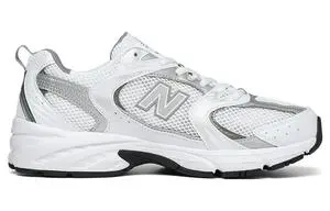 NEW BALANCE 530 Silver Athletic Sneakers - White