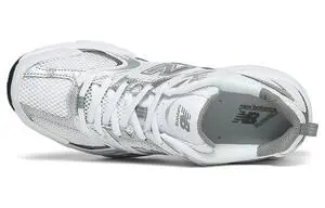 NEW BALANCE 530 Silver Athletic Sneakers - White