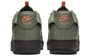 Nike Force 1 Low "medium Olive Black-starfish" Sneakers - Green