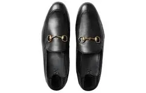 Gucci Leather Loafers With Horsebit Detail