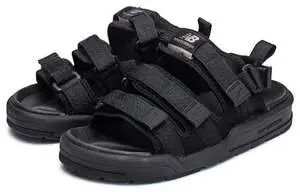 NEW BALANCE Adjustable Strap Sandals - Black