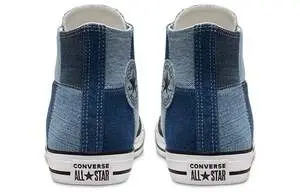 CONVERSE Chuck Taylor All Star High Top Denim Patchwork Sneakers - Blue