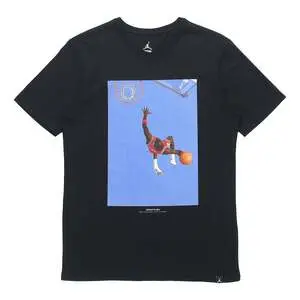 JORDAN Slamdunk Printed Sports Tee - Black