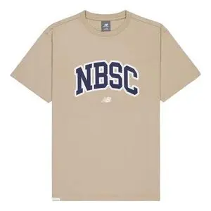 NEW BALANCE Big Nbsc Graphic T-shirt Asia Sizing 'beige Navy
