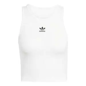 Adidas Essentials Ribbed Tank Top - White