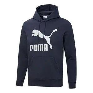 PUMA Big Logo Hoodie - Navy/white