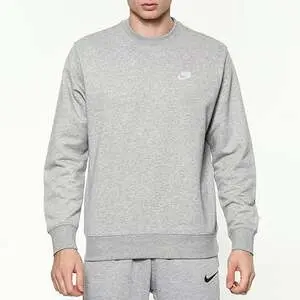 Nike Club Crewneck Long Sleeve Shirt - Grey