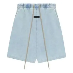 Fear Of God Ss24 Relaxed Short - Light Washed Denim