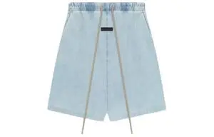 Fear Of God Ss24 Relaxed Short - Light Washed Denim