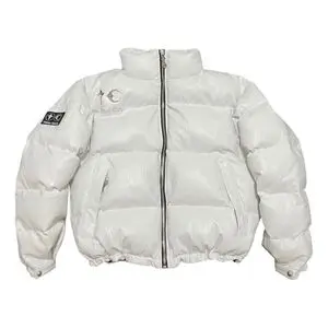 THUG CLUB Leather Puffer Jacket