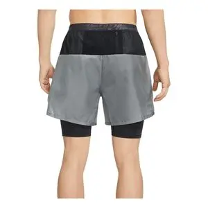 Nike Dri-fit Wild 2-in-1 Running Sports Shorts - Silver