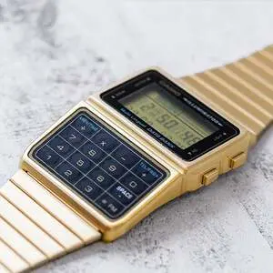 Casio Quartz Water Resistant Analog Digital Watch - Gold