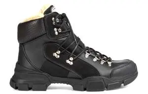 Gucci Flashtrek High-top Sneakers With Wool Lining