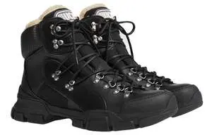 Gucci Flashtrek High-top Sneakers With Wool Lining