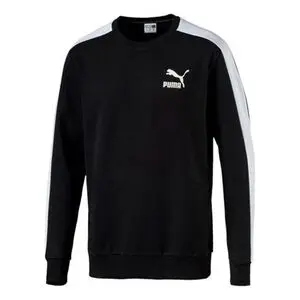 PUMA Bronzing Round Neck Sports Pullover - Black