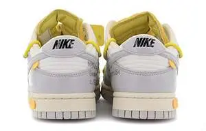 Nike X Off-white Dunk Low 'lot 29 Of 50' Sneakers - Gray/white