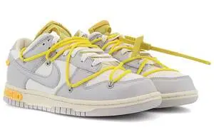 Nike X Off-white Dunk Low 'lot 29 Of 50' Sneakers - Gray/white