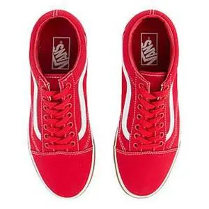 VANS Old Skool Gum Bumper Sneakers - Red/white
