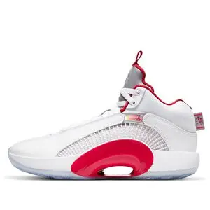 JORDAN 35 "fire Red" High Top Sneakers - White/red