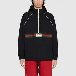 Gucci Cotton Jersey Sweatshirt With Web