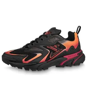 LOUIS VUITTON Runner Tatic Sneakers - Black/orange/red
