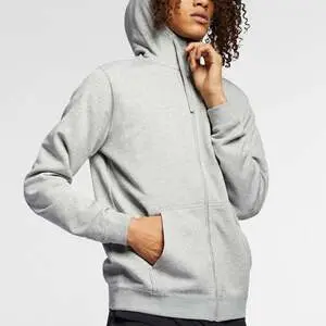 Nike Club French Terry Full House Hoodie Gray - Grey