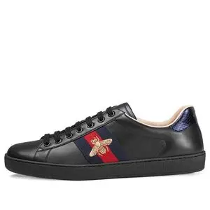 Gucci Ace Embroidered Bee Sneaker - Black