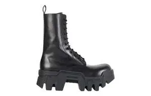 Balenciaga Bulldozer Lace Up Boot Vegetal Calfskin