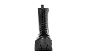 Balenciaga Bulldozer Lace Up Boot Vegetal Calfskin