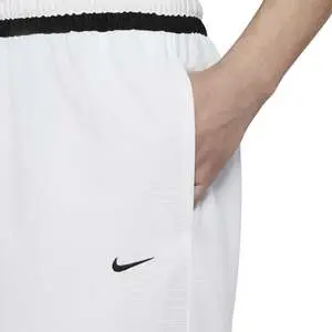 Nike Dri-fit Dna Logo Printing Stripe Drawstring Lacing Sports Shorts White