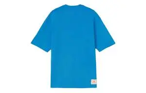 JORDAN X Union Crossover Ss22 Solid Color Character Alphabet Printing Round Neck Short Sleeve Asia Edition Blue - Default Color
