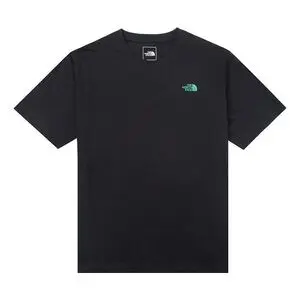 The North Face Logo Shirt 'black - Black/blue