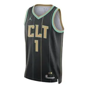 JORDAN Nba Lamelo Ball Charlotte Hornets 2022/23 City Edition Swingman Jersey - Black