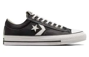CONVERSE Star Player 76 Fall Leather Sneakers - Black/white