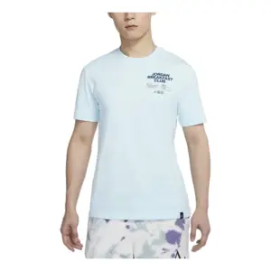 JORDAN Dri-fit Sport Bc Alphabet Round Neck Short Sleeve Glacier Blue T-shirt - Default Color